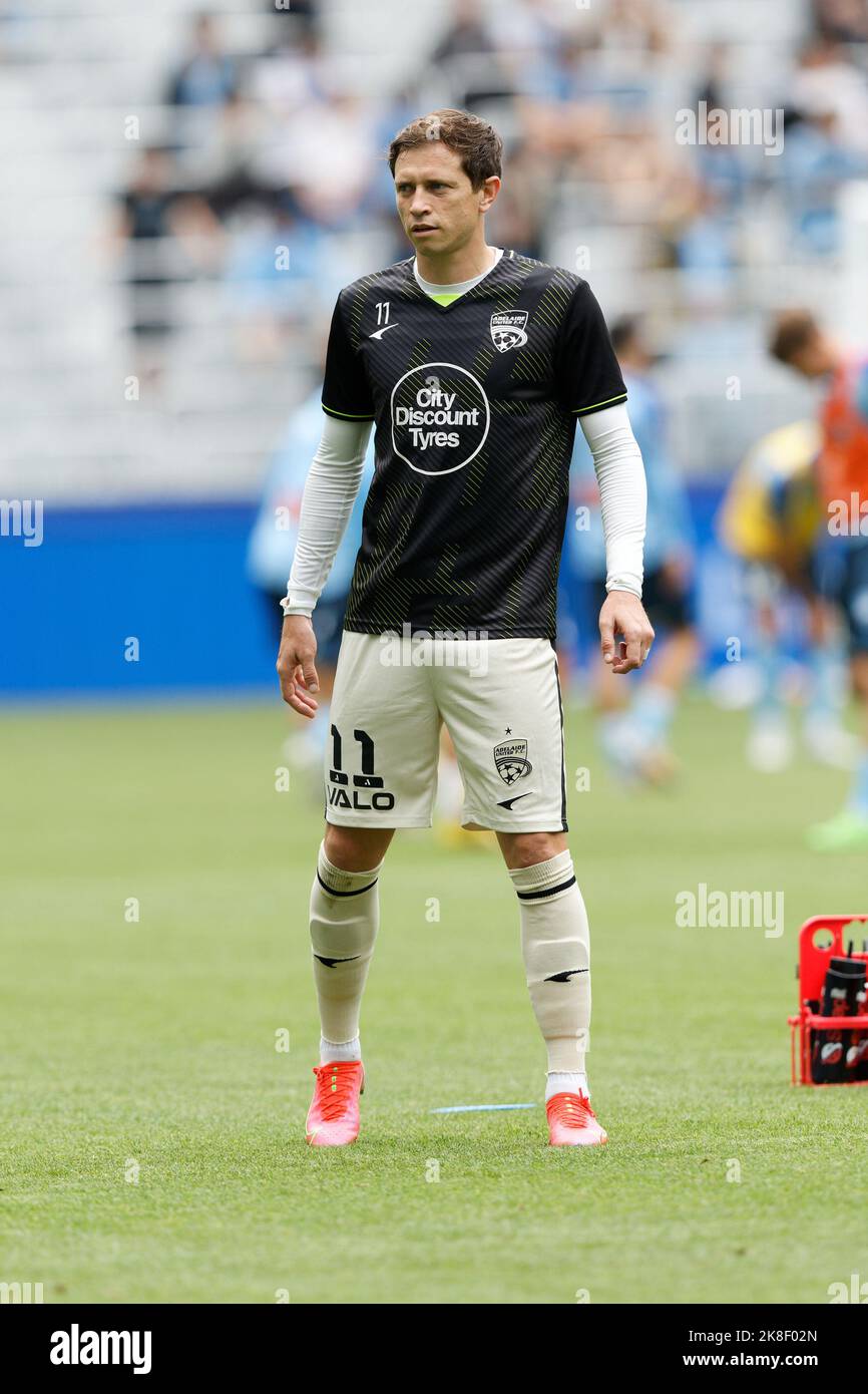 SYDNEY, AUSTRALIA - OCTOBER 23: Craig Goodwin of Adelaide United looks ...