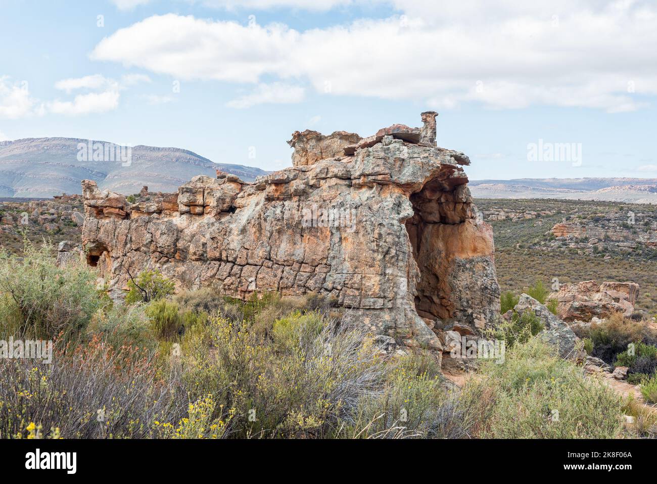A cave at the Stadsaal Caves in the Western Cape Cederberg Stock Photo ...