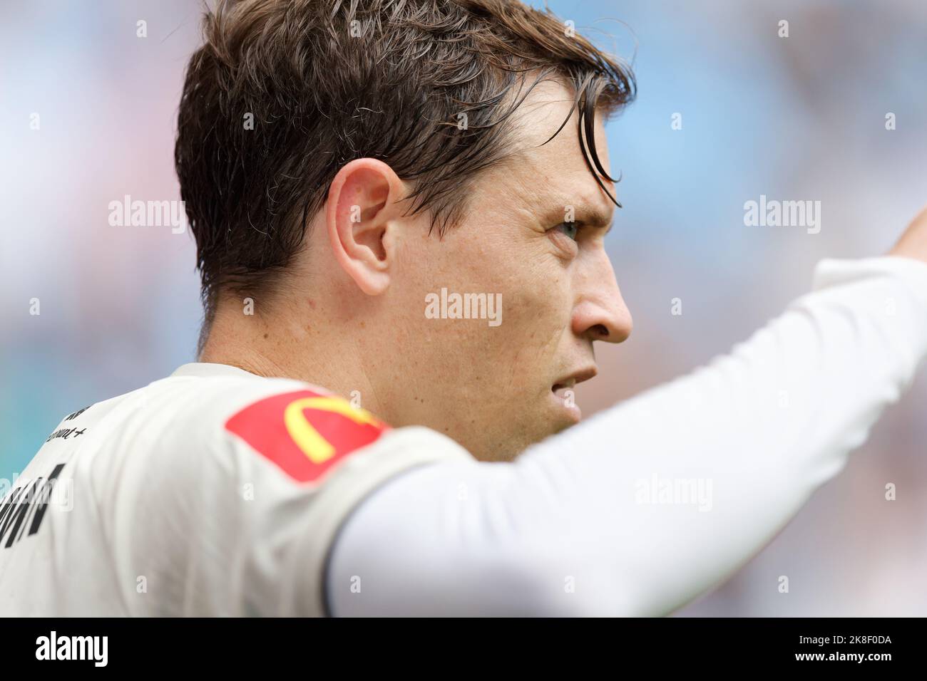 SYDNEY, AUSTRALIA - OCTOBER 23: Craig Goodwin of Adelaide United looks ...