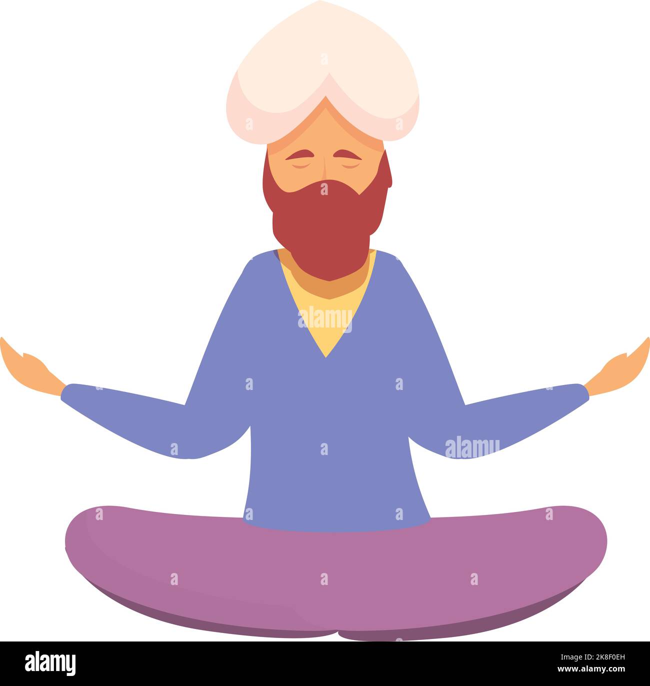 Rishi man icon cartoon vector. Meditating yoga. Calm people Stock ... Rishi man icon cartoon vector. Meditating yoga. Calm people Stock ...