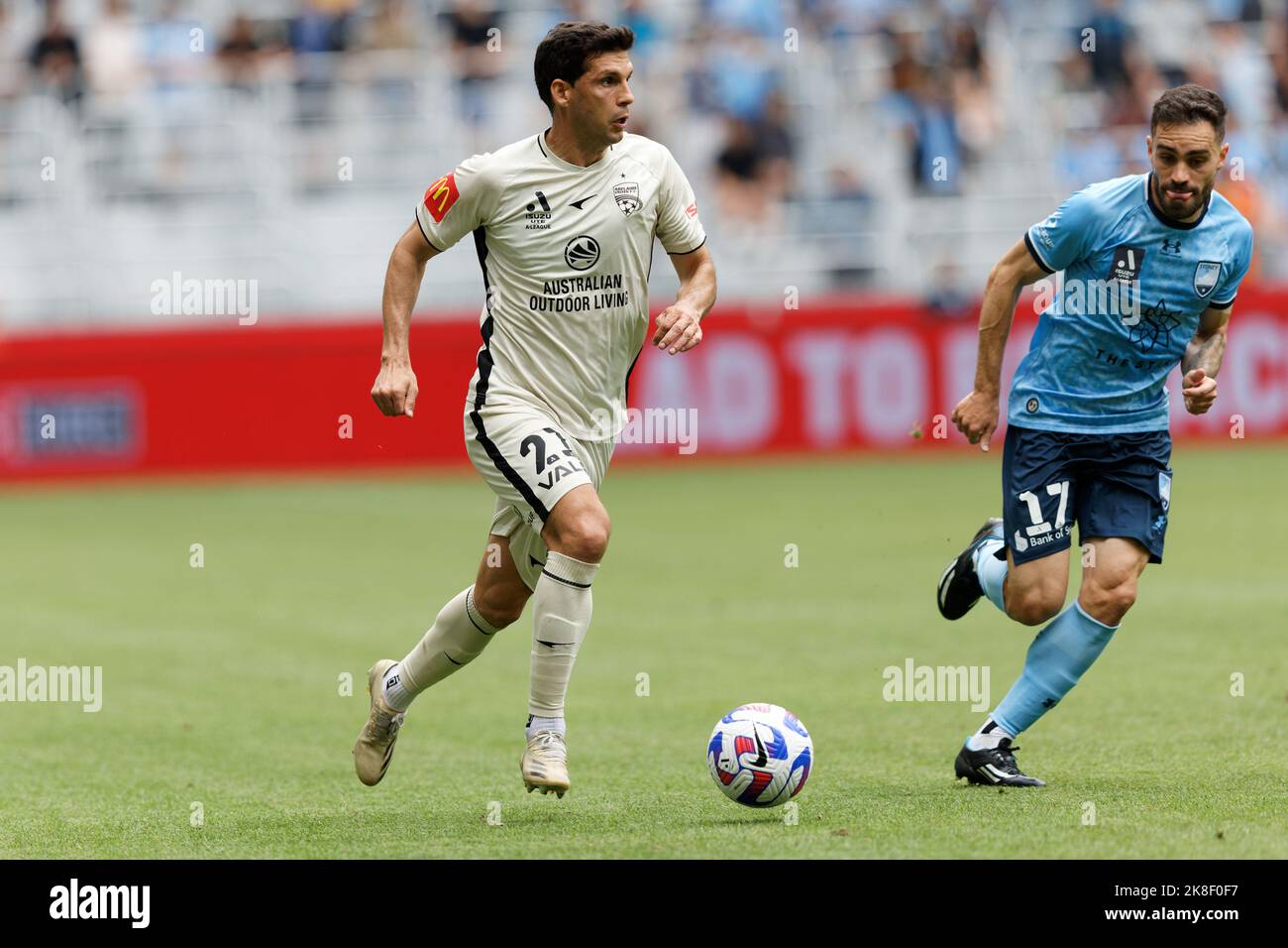 SYDNEY, AUSTRALIA - OCTOBER 23: Javier Rodriguez of Adelaide United ...