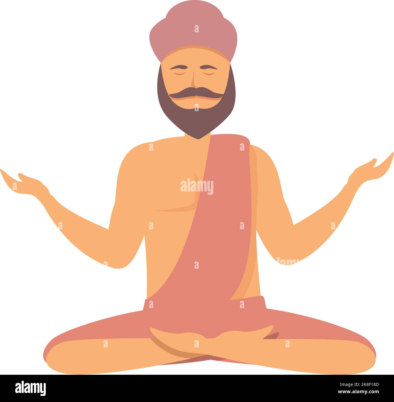 Meditating man icon cartoon vector. Yoga pose. Happy people Stock ... Meditating man icon cartoon vector. Yoga pose. Happy people Stock ...