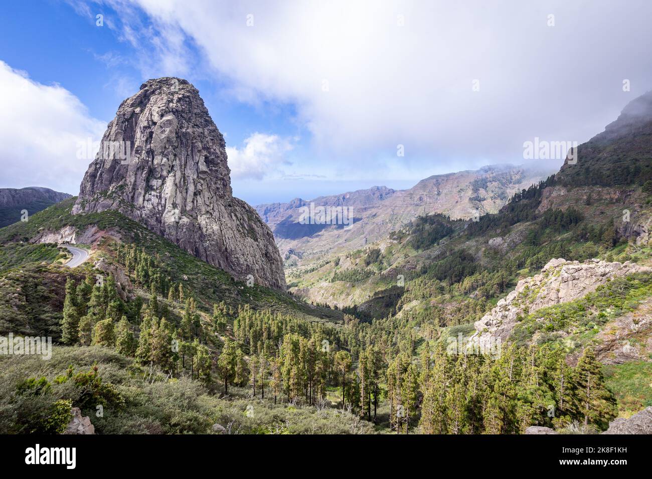 Los Roques (The Rocks), La Gomera, Wyspy Kanaryjskie, Hiszpania Stock ...