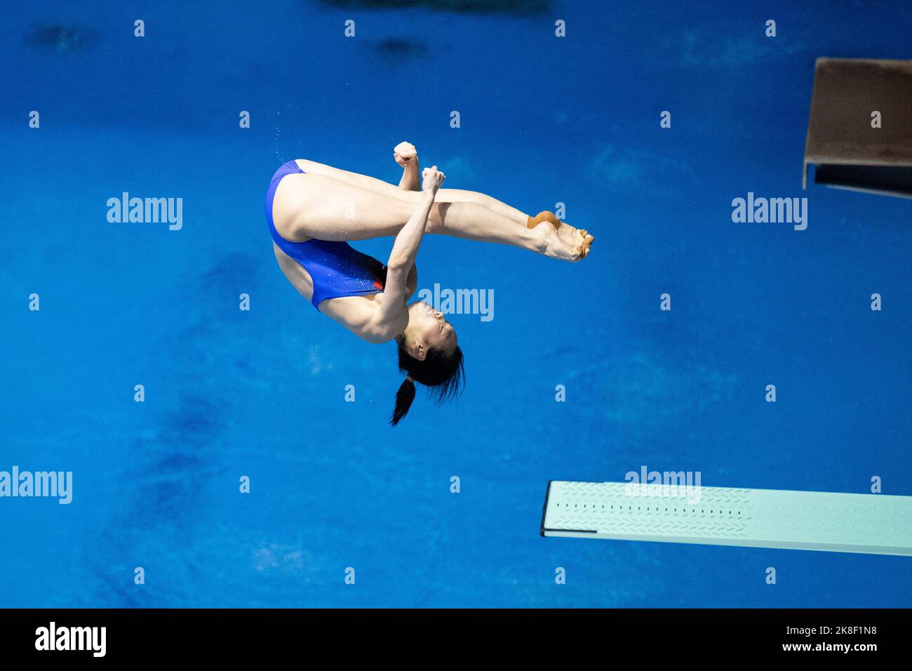 Berlin, Germany. 23rd Oct, 2022. Water diving: World Cup, decision, 3m ...