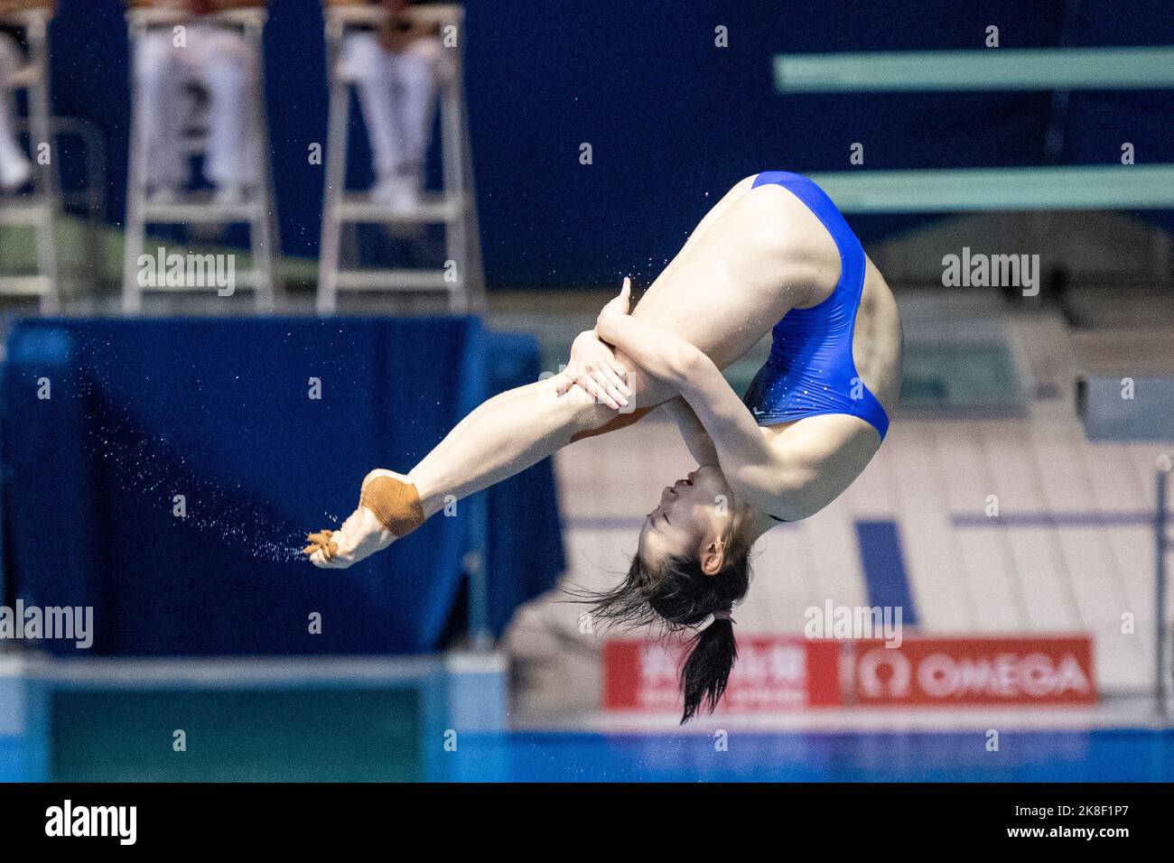 Berlin, Germany. 23rd Oct, 2022. Water diving: World Cup, decision, 3m ...