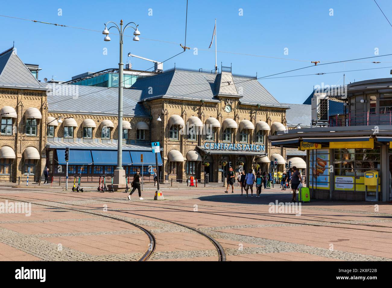 Gothenburg city in Sweden. Aerial view of Haga district and old town ...
