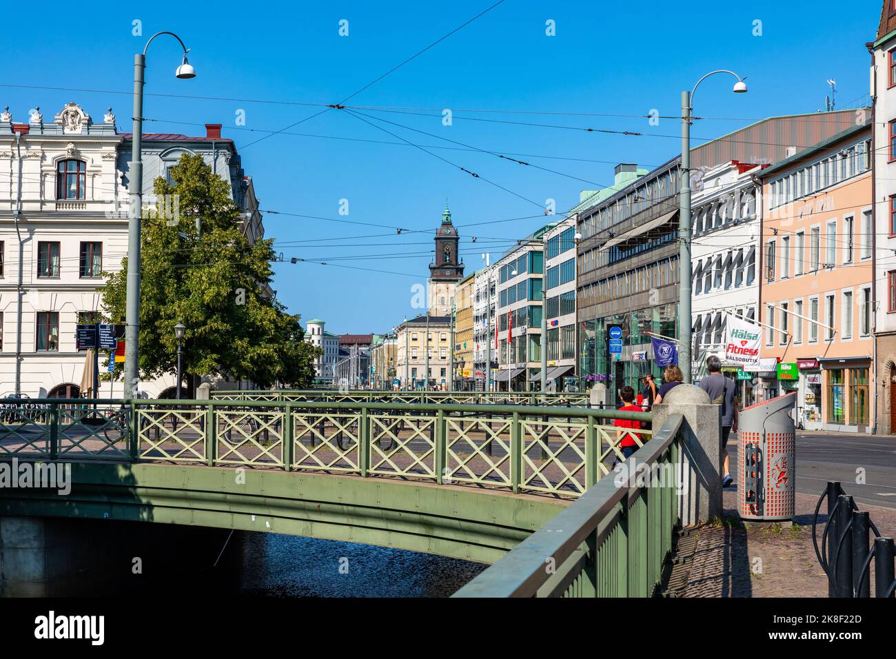 Gothenburg city in Sweden. Aerial view of Haga district and old town ...