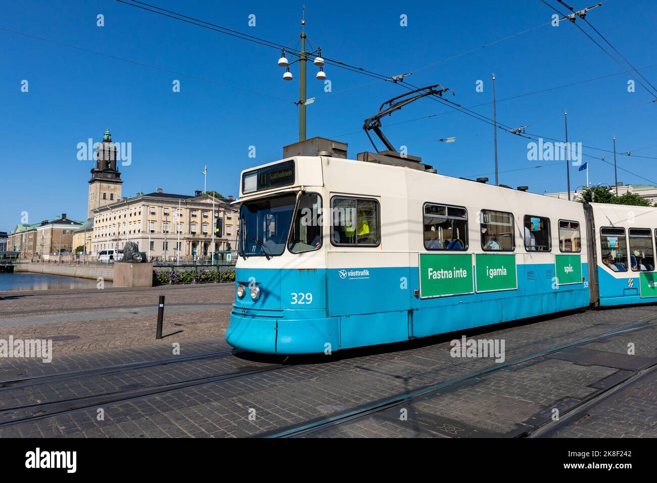 Gothenburg city in Sweden. Aerial view of Haga district and old town ...