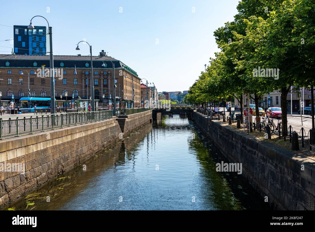 Gothenburg city in Sweden. Aerial view of Haga district and old town ...