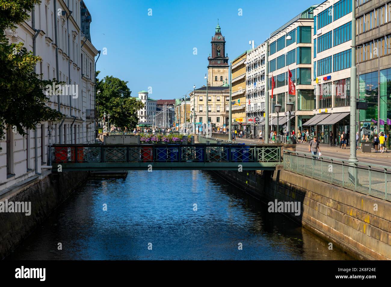 Gothenburg city in Sweden. Aerial view of Haga district and old town ...