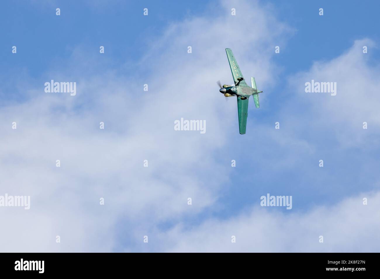 LeVier Cosmic Wind (G-ARUL) airborne at the Race Day airshow held at ...