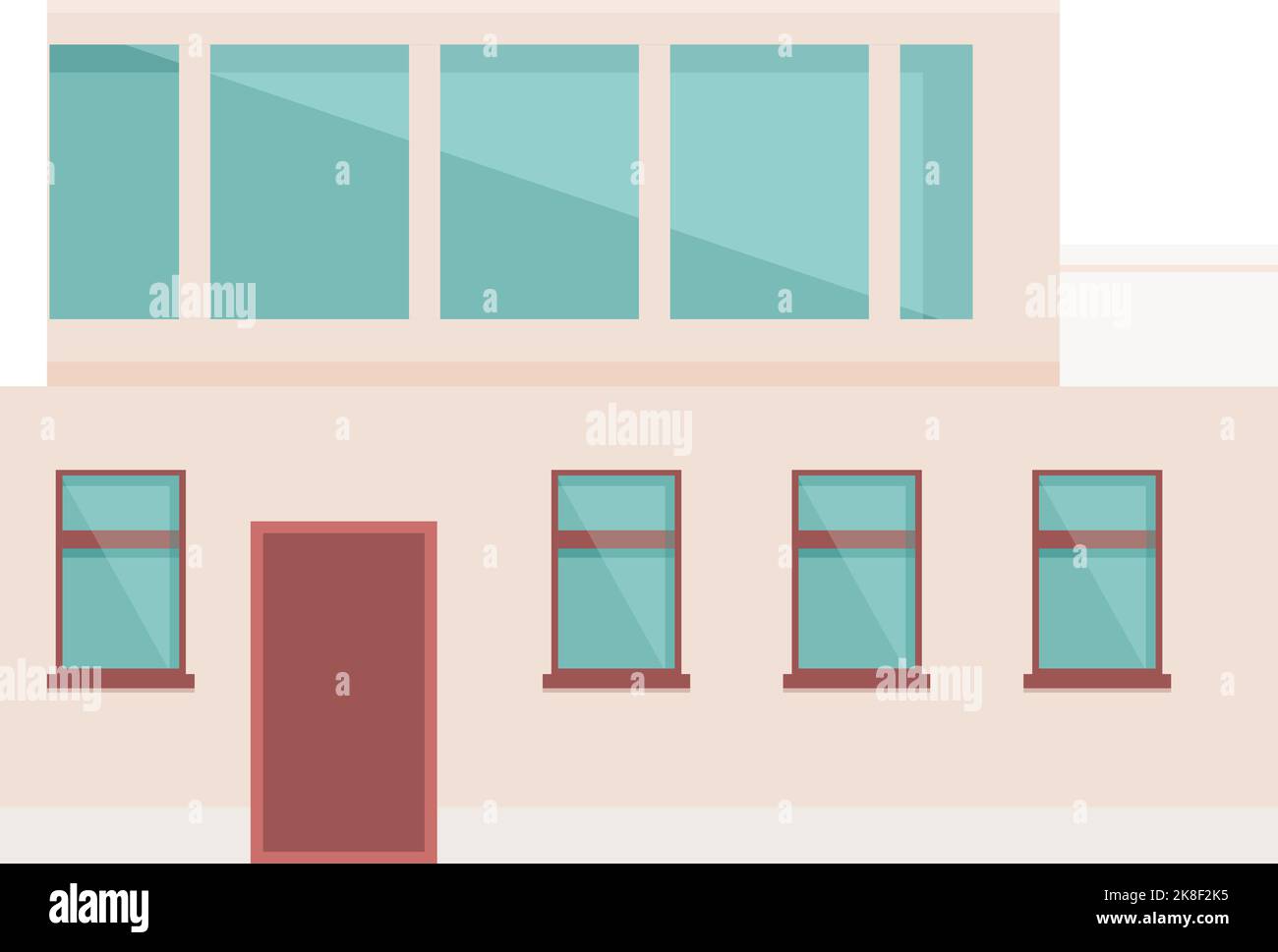 Villa home icon cartoon vector. Modern mansion. Luxury cottage Stock ...