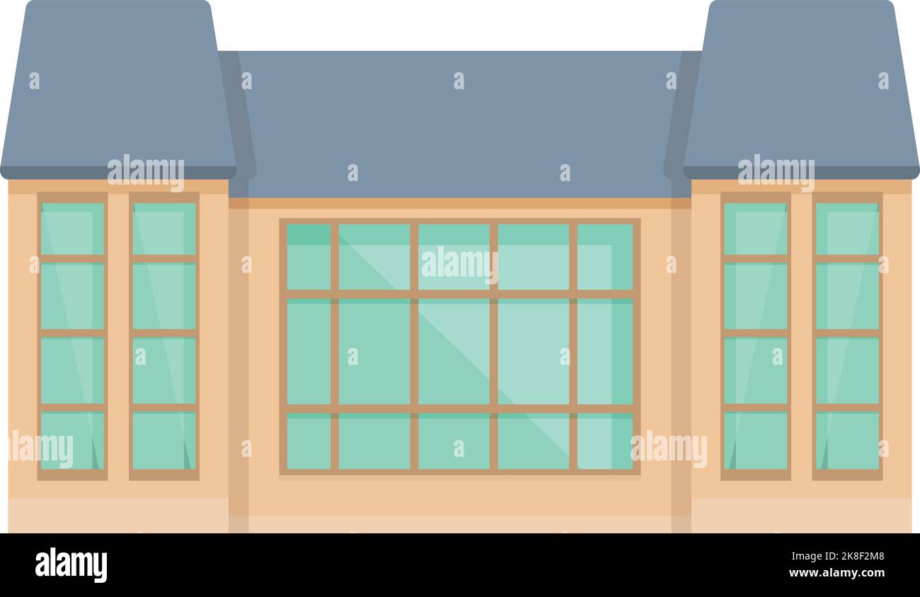 Villa house icon cartoon vector. Modern building. Mansion outside Stock ...