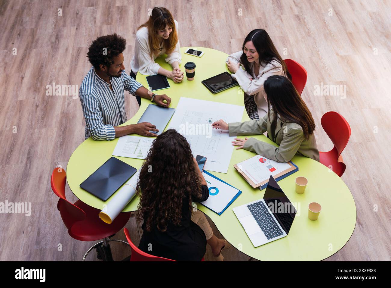 Business team meeting table in hi-res stock photography and images - Alamy