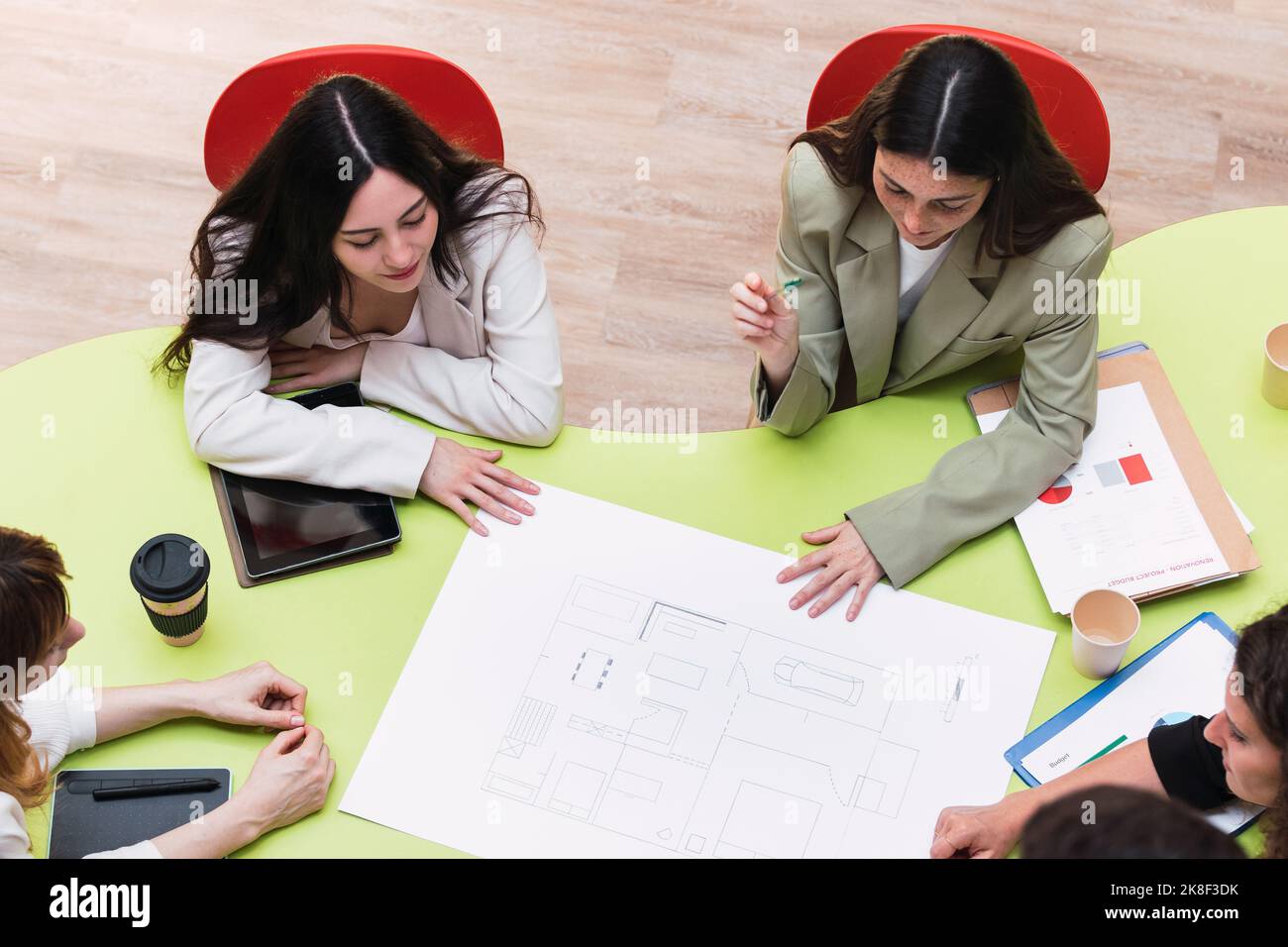 Business team having a meeting at table in conference room discussing ...