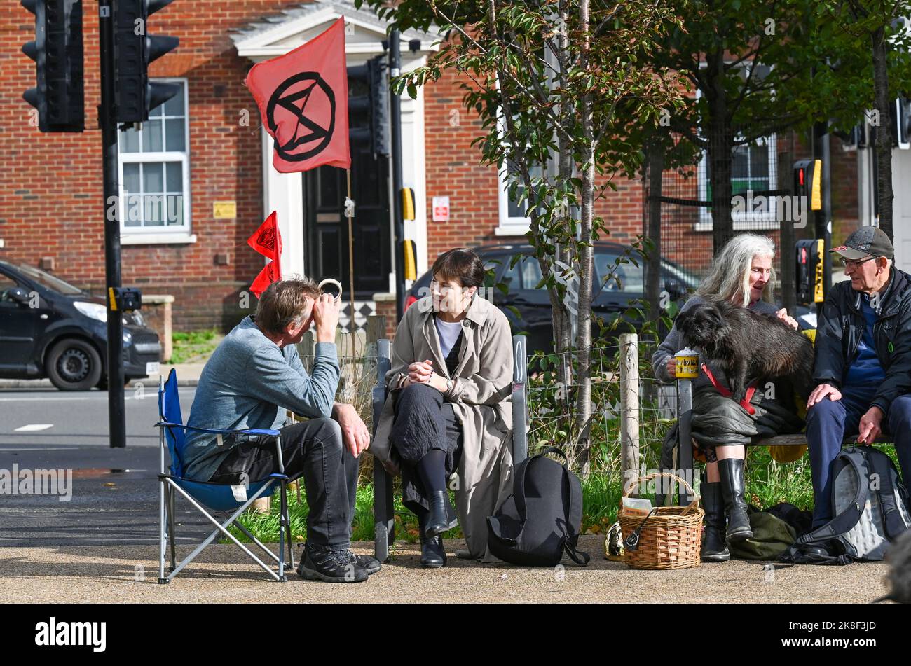 Brighton UK 23rd October 2022 - Caroline Lucas the Green Party MP for ...