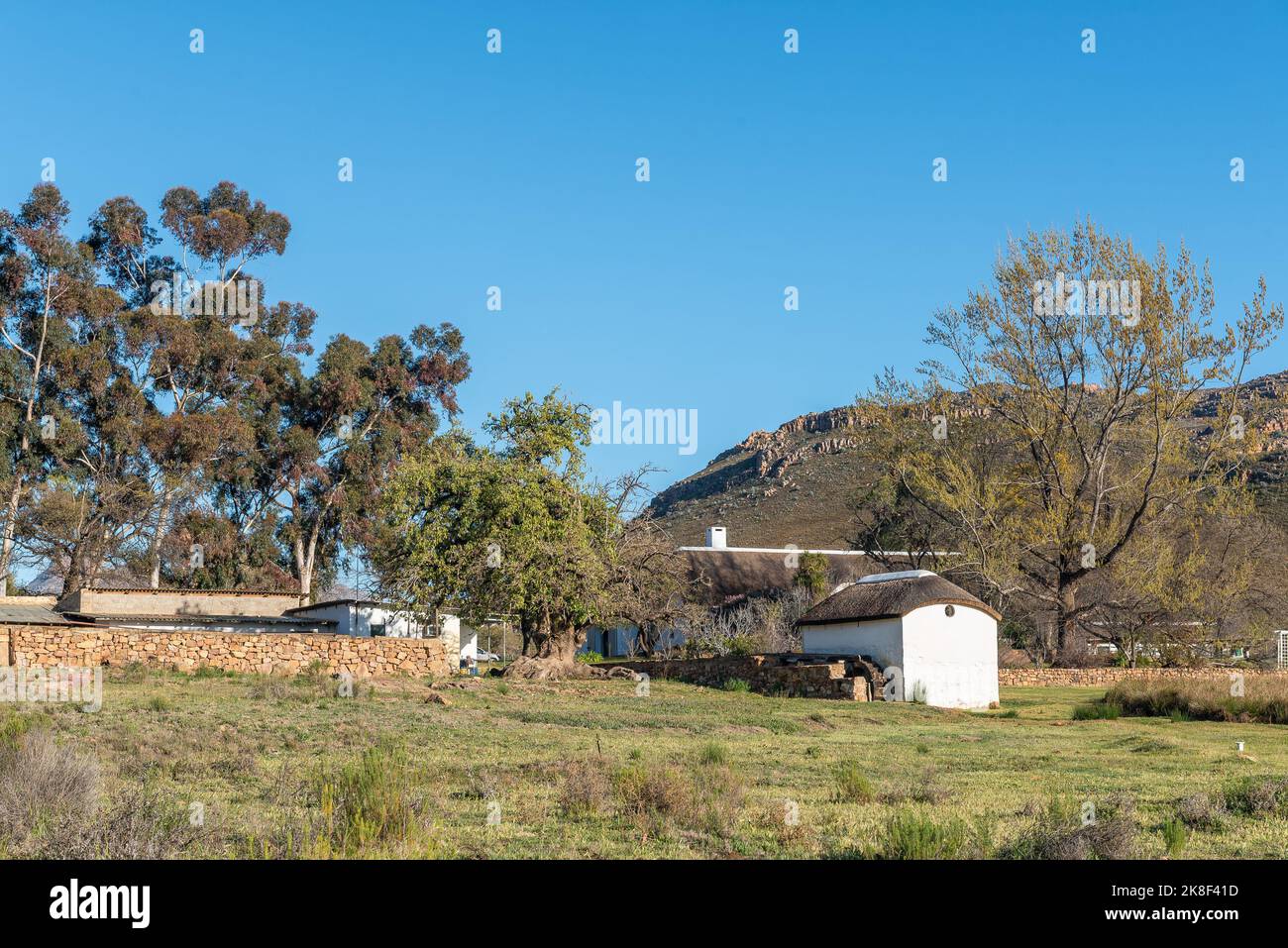 KROMRIVIER, SOUTH AFRICA - SEP 6, 2022: Historic farm buildings at ...
