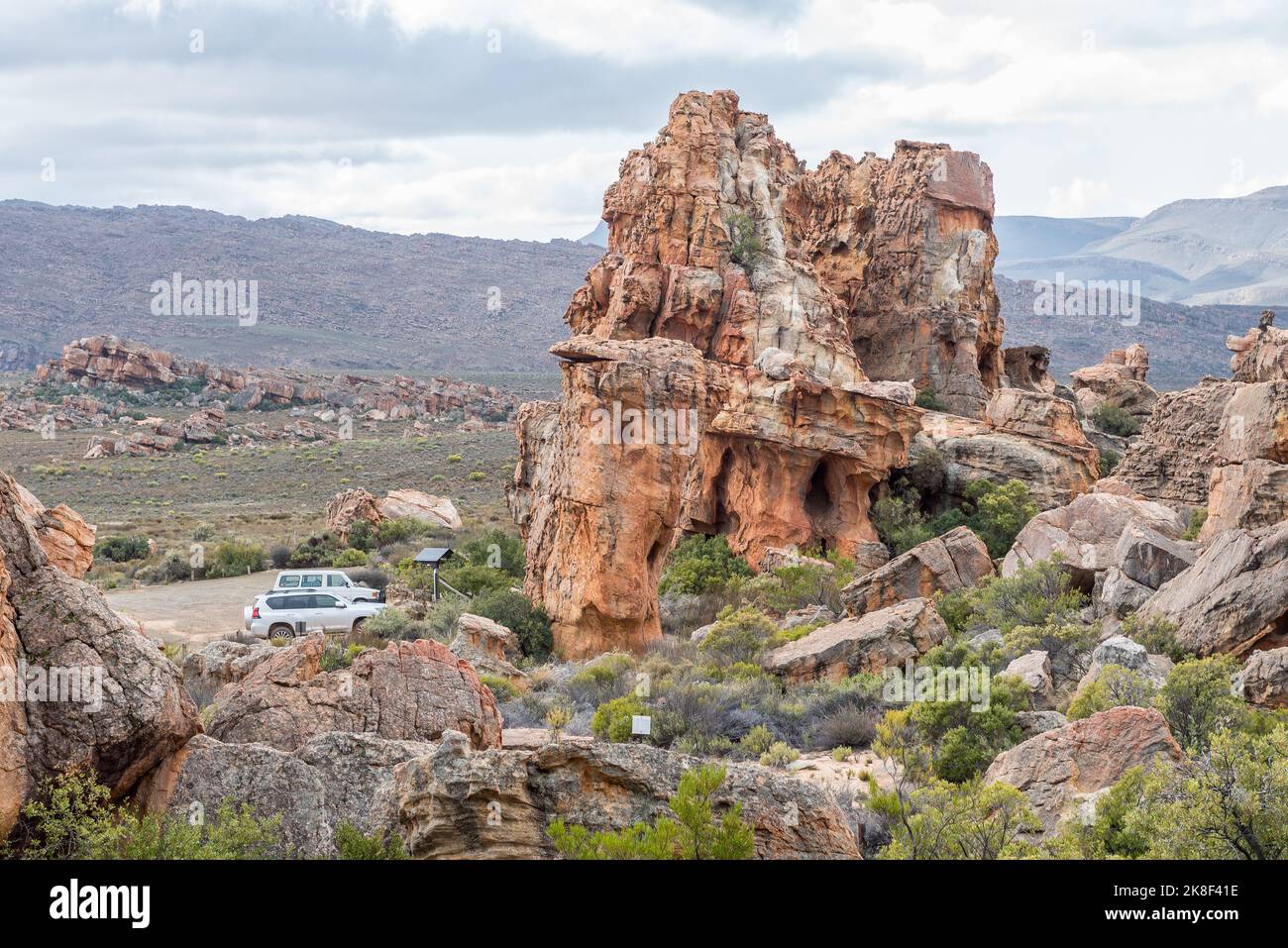 CEDERBERG, SOUTH AFRICA - SEP 5, 2022: Rock formations at the Stadsaal ...