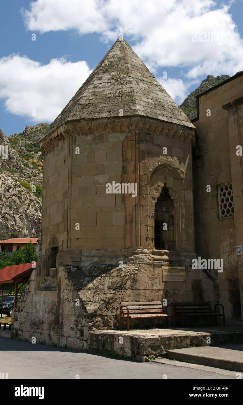 Burmali Minaret Mosque, located in Amasya, Turkey, was built in the ...