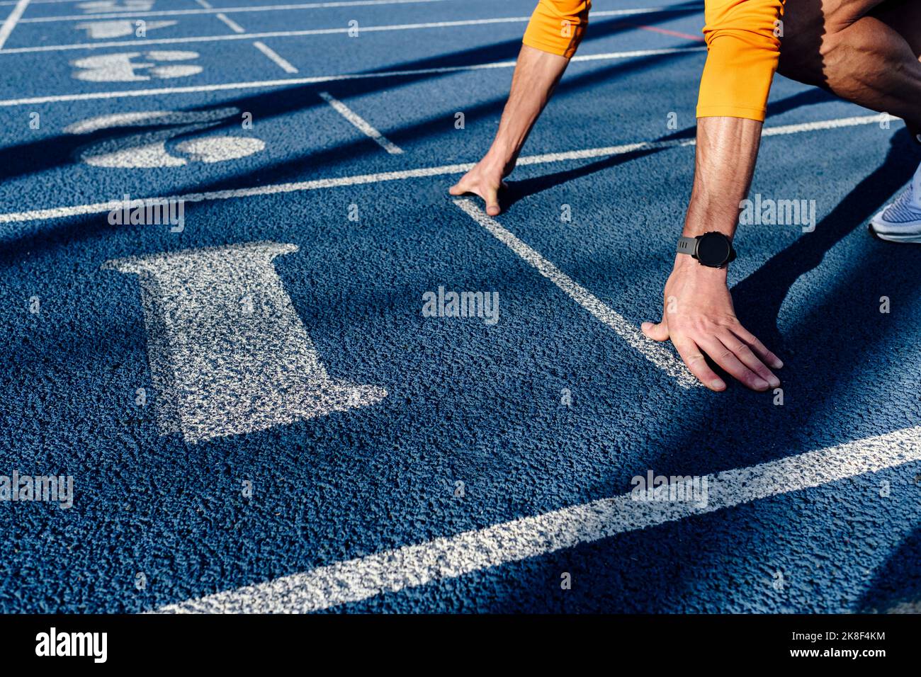 Hand running track hi-res stock photography and images - Alamy