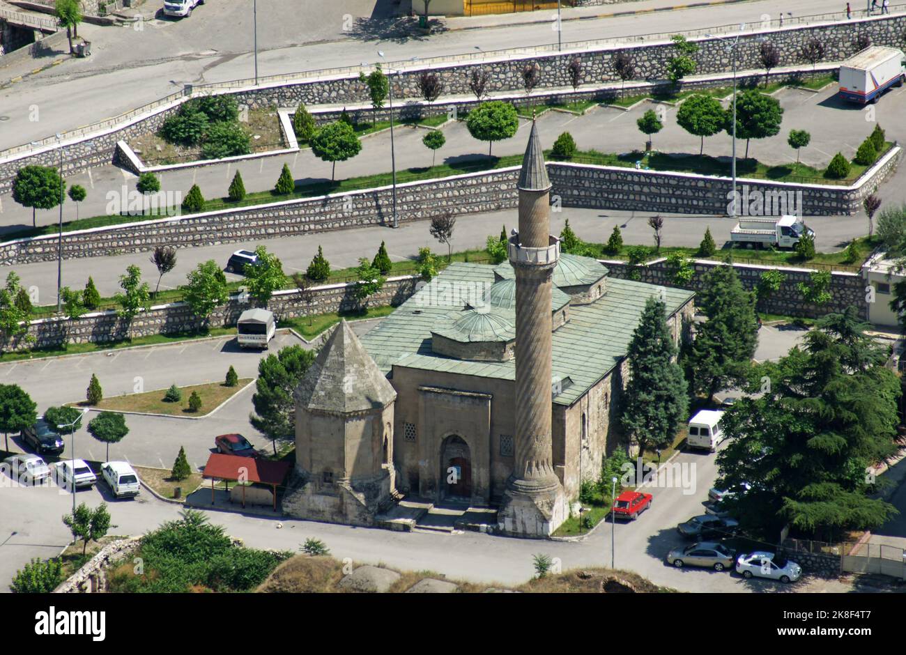Burmali Minaret Mosque, located in Amasya, Turkey, was built in the ...