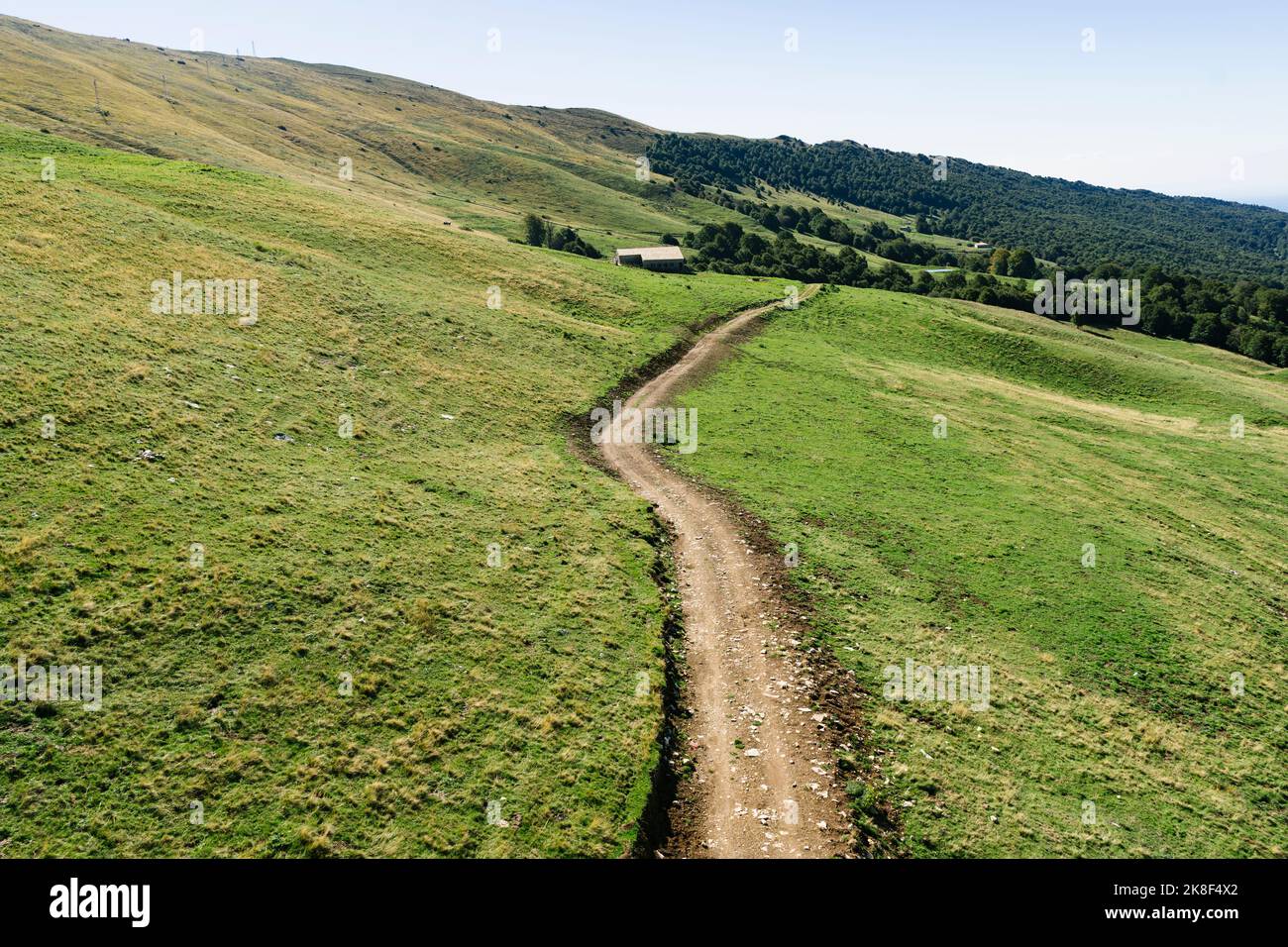 Grassy road hi-res stock photography and images - Alamy