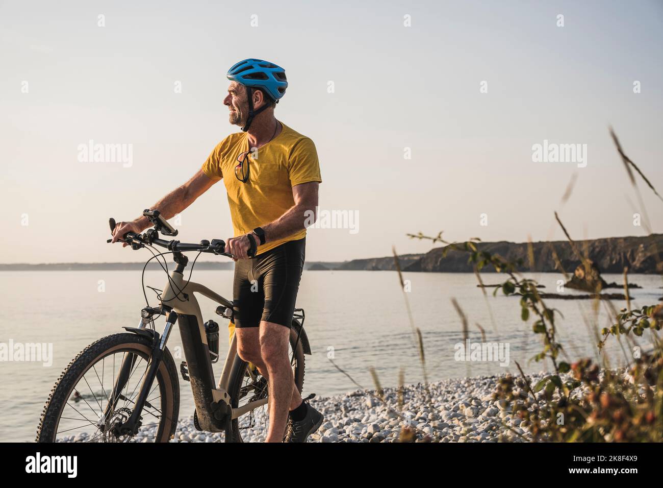 Walking with helmet hi-res stock photography and images - Alamy