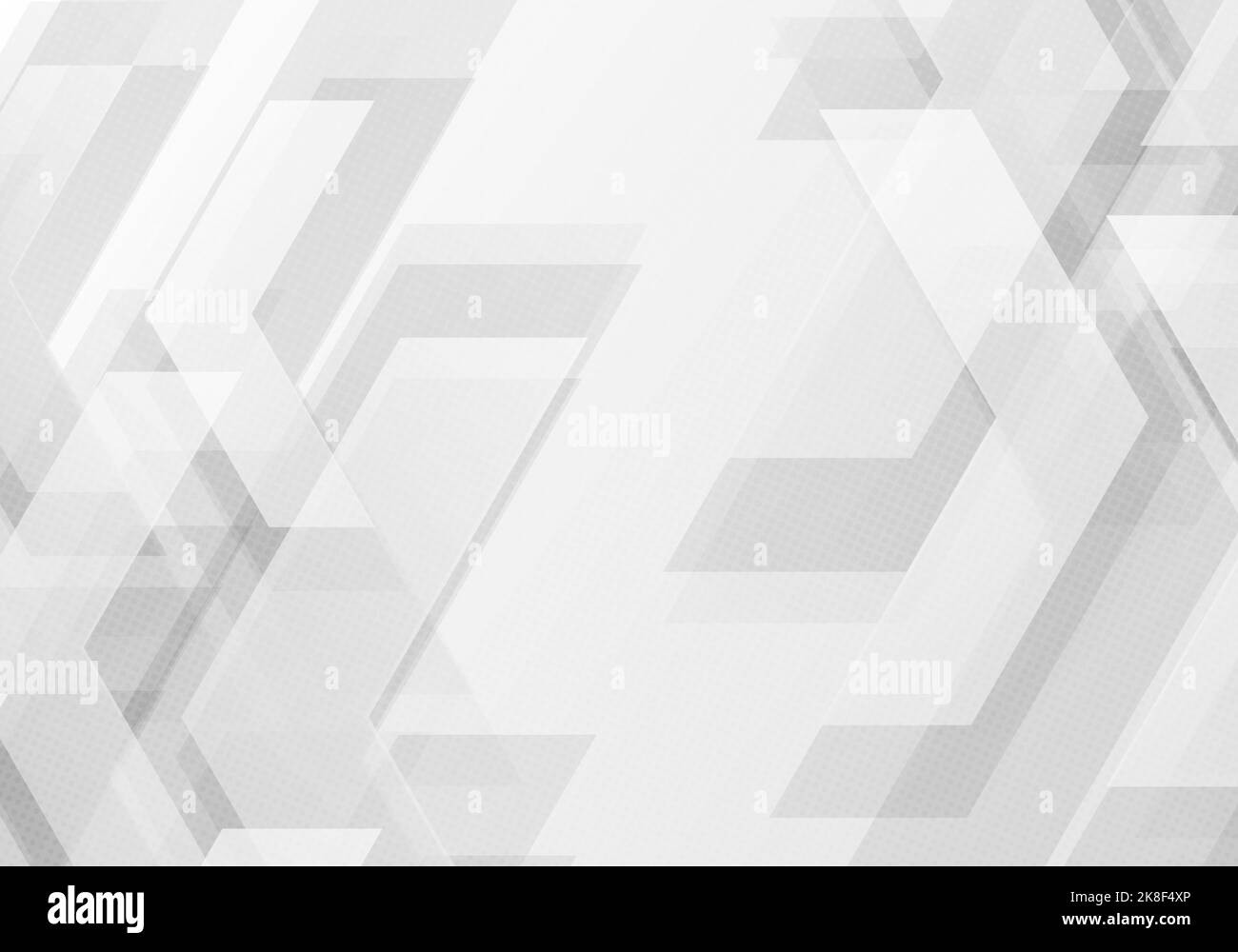 Abstract white tech design artwork decorative style. White and gray ...