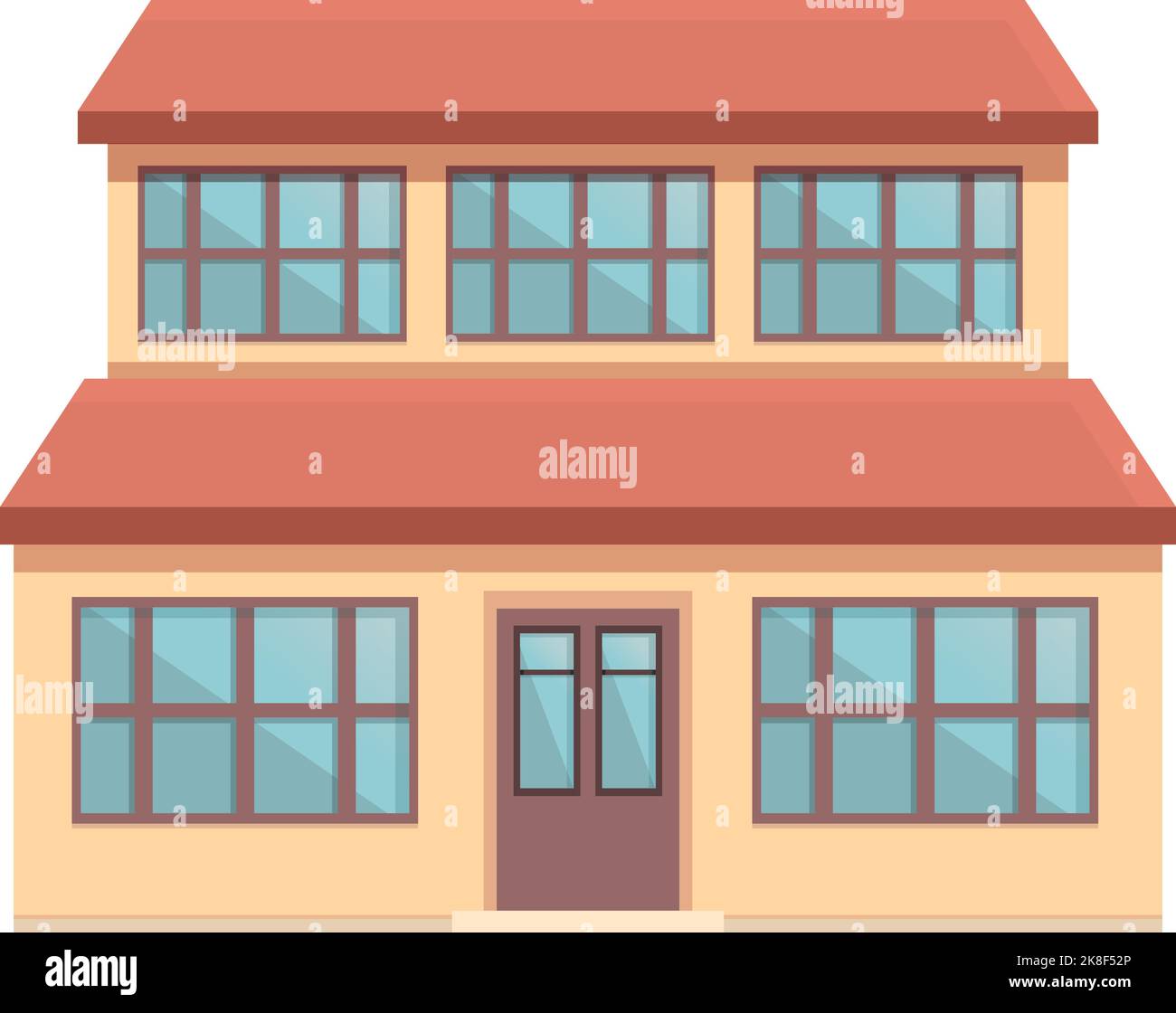 Resort villa icon cartoon vector. Home building. Luxury cottage Stock ...