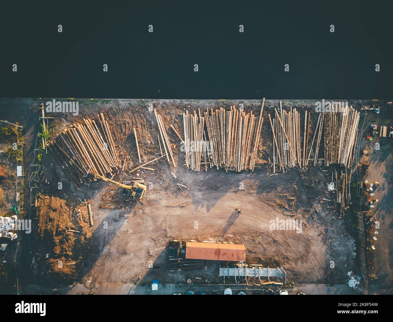 Large water log storage hi-res stock photography and images - Alamy