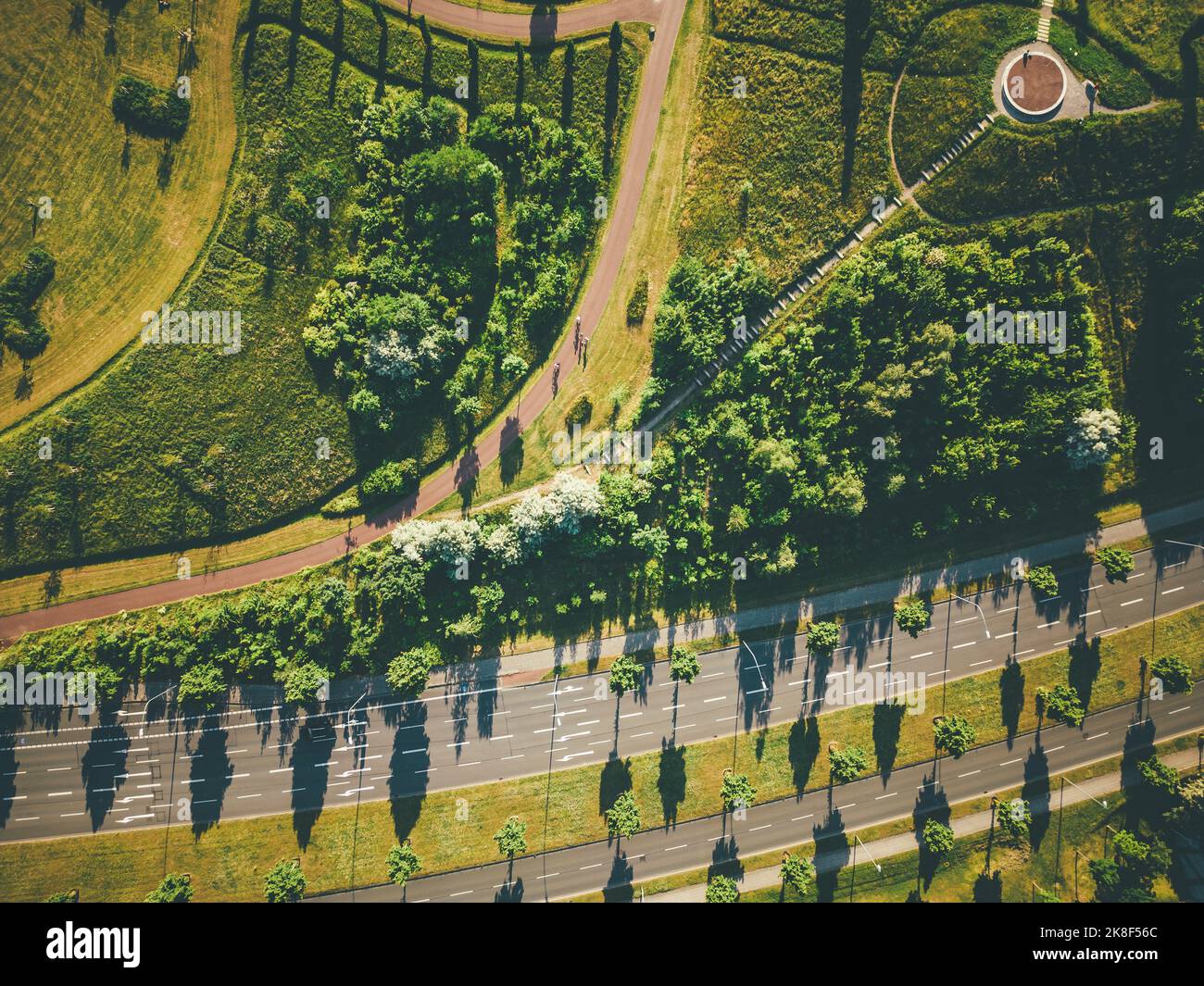 Median strip with trees hi-res stock photography and images - Alamy