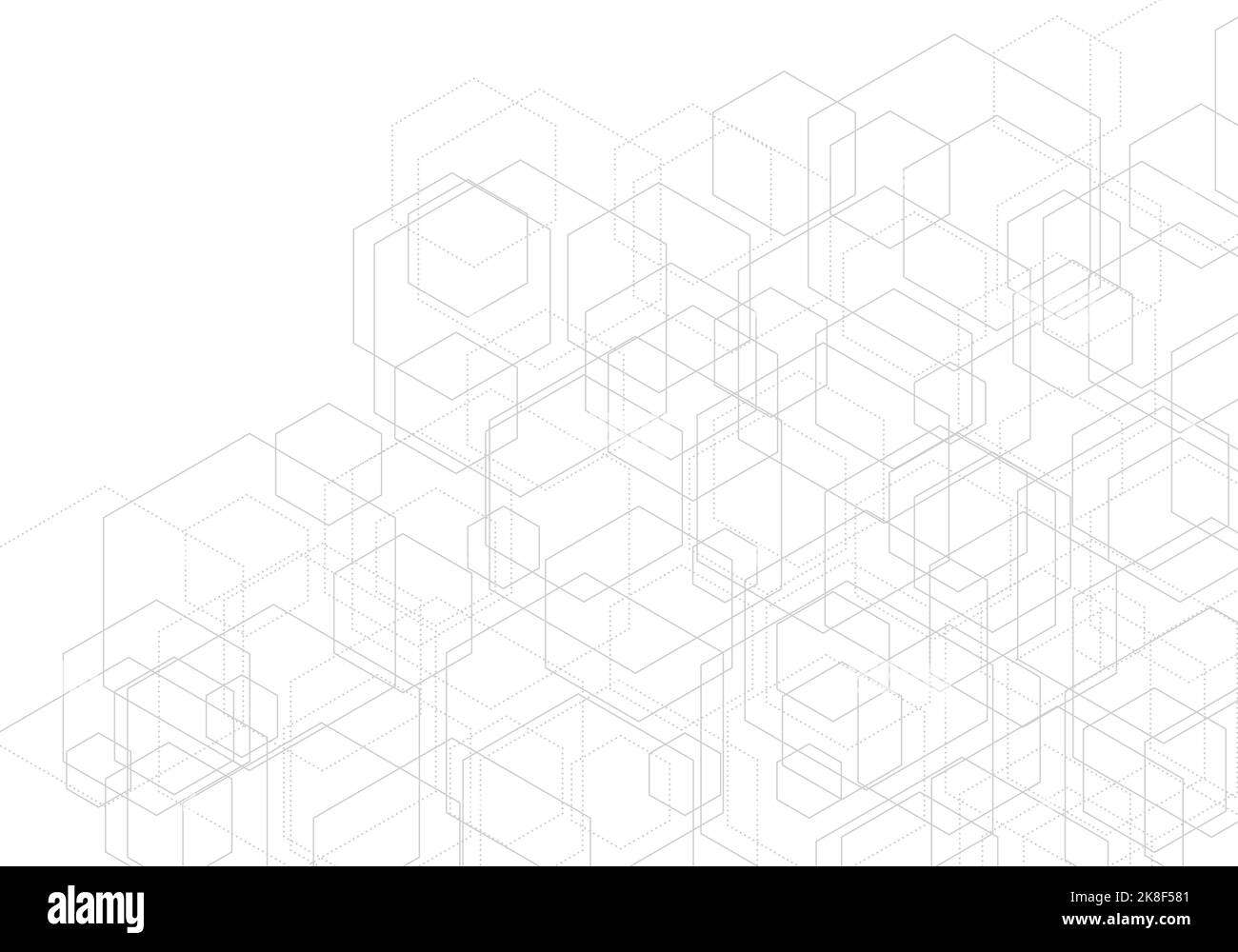 Abstract hexagonal pattern design of minimal black design template ...