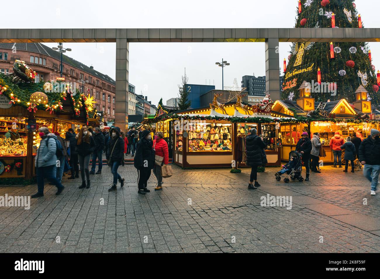 Christmas Market in Dortmund, Germany Stock Photo - Alamy