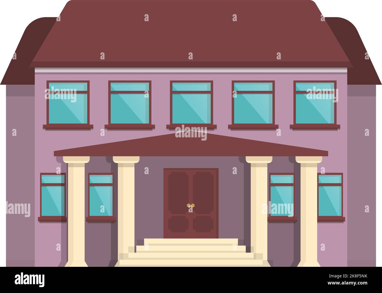 Cottage icon cartoon vector. Villa house. Beach lodge Stock Vector ...