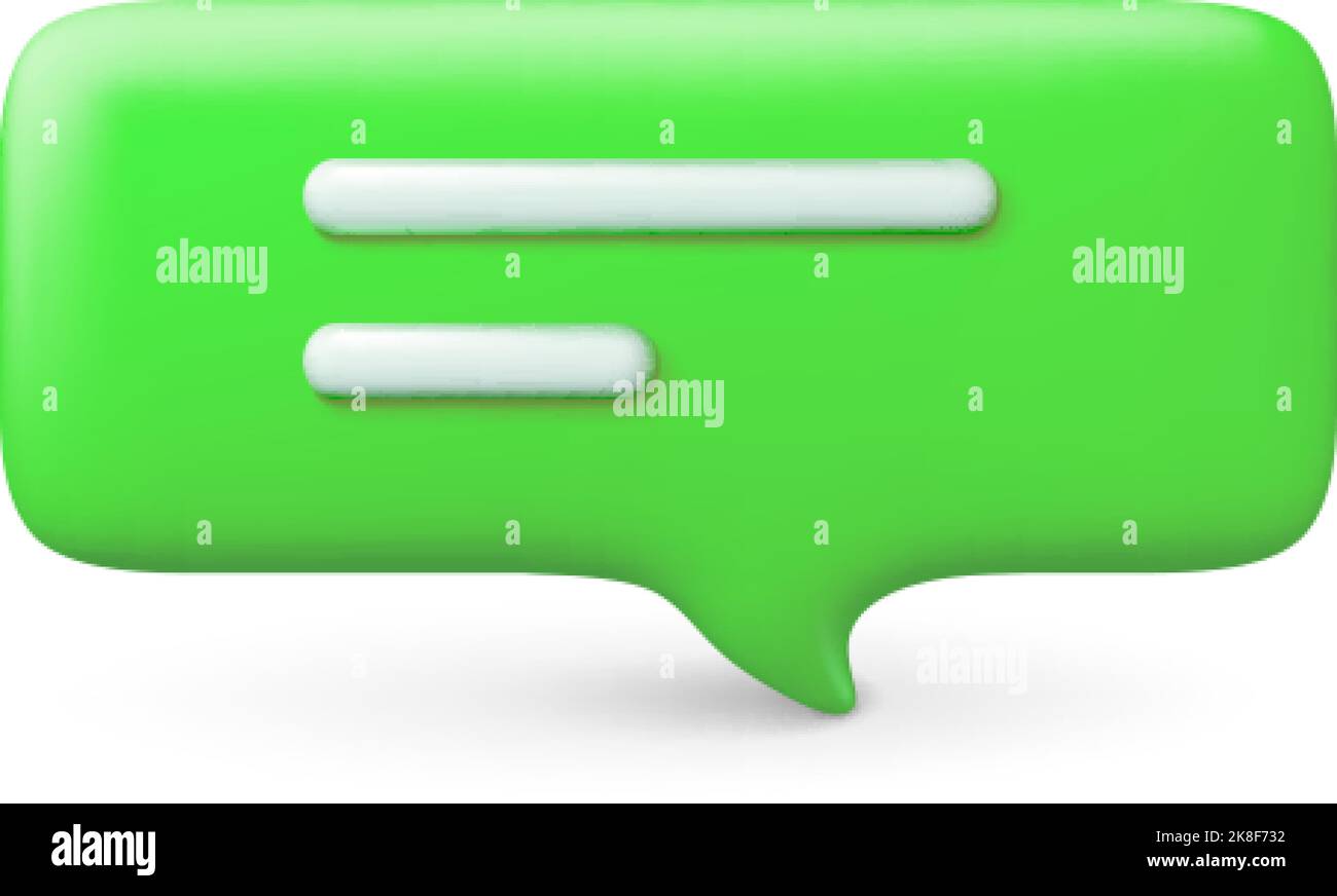 Chat box 3d Stock Vector Images - Alamy