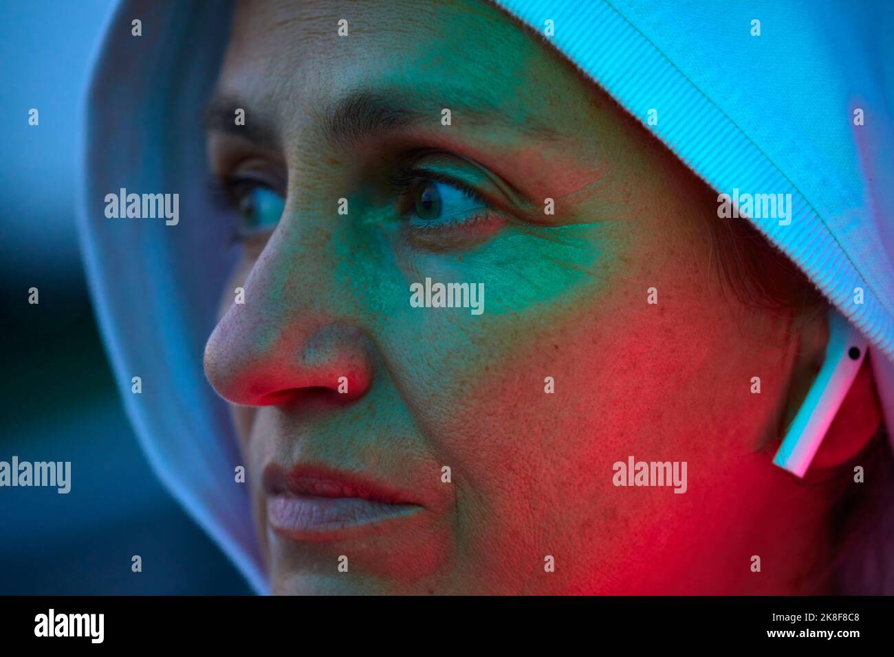 Face in light hi-res stock photography and images - Alamy
