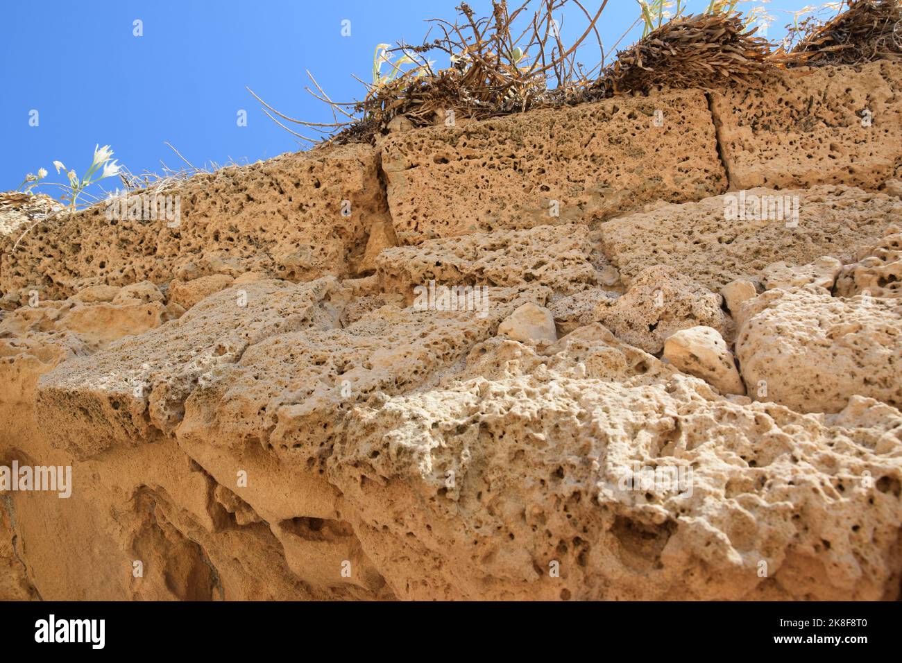Hadrianic Aqueduct of Caesarea - Beit Hanania, Israel Stock Photo - Alamy