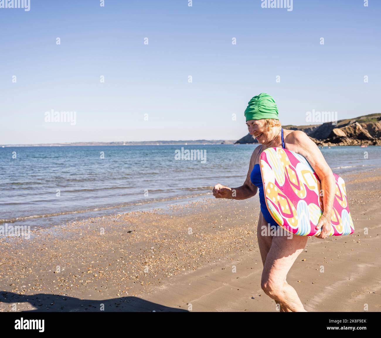 Senior people at the beach swimsuit hi-res stock photography and images ...