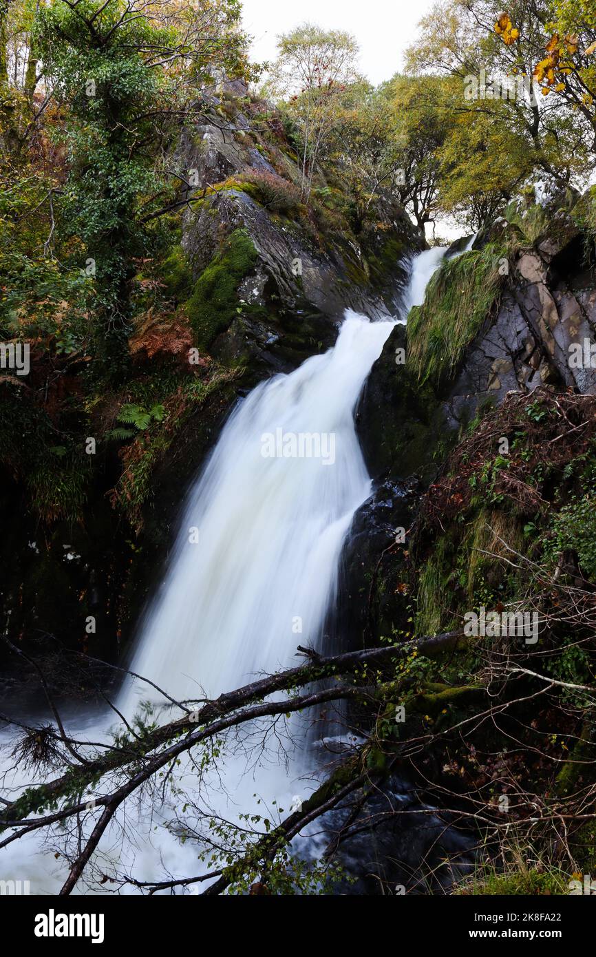 snowdonia llanberis falls wales Stock Photo - Alamy