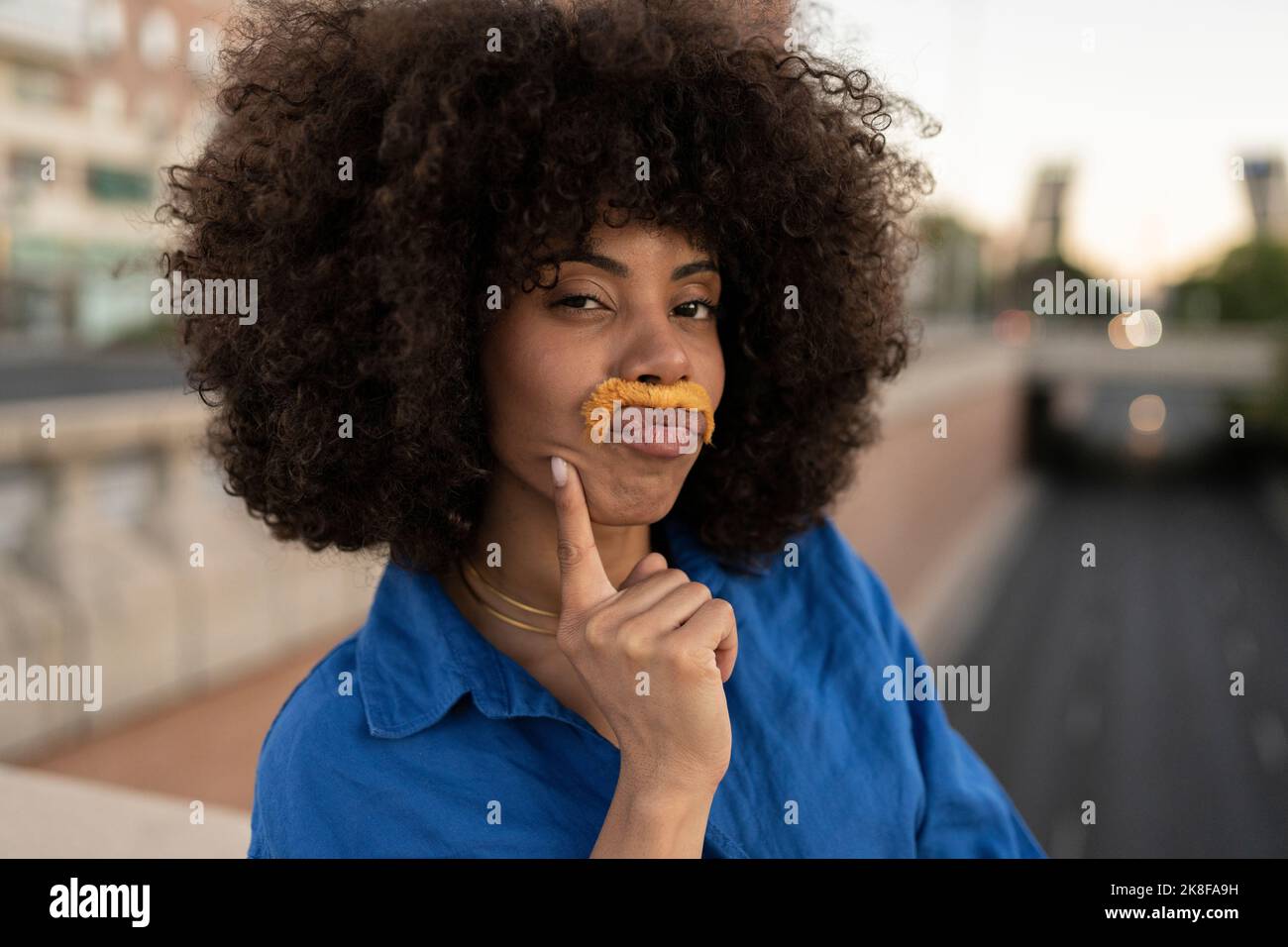 Funny afro american woman hi-res stock photography and images - Alamy