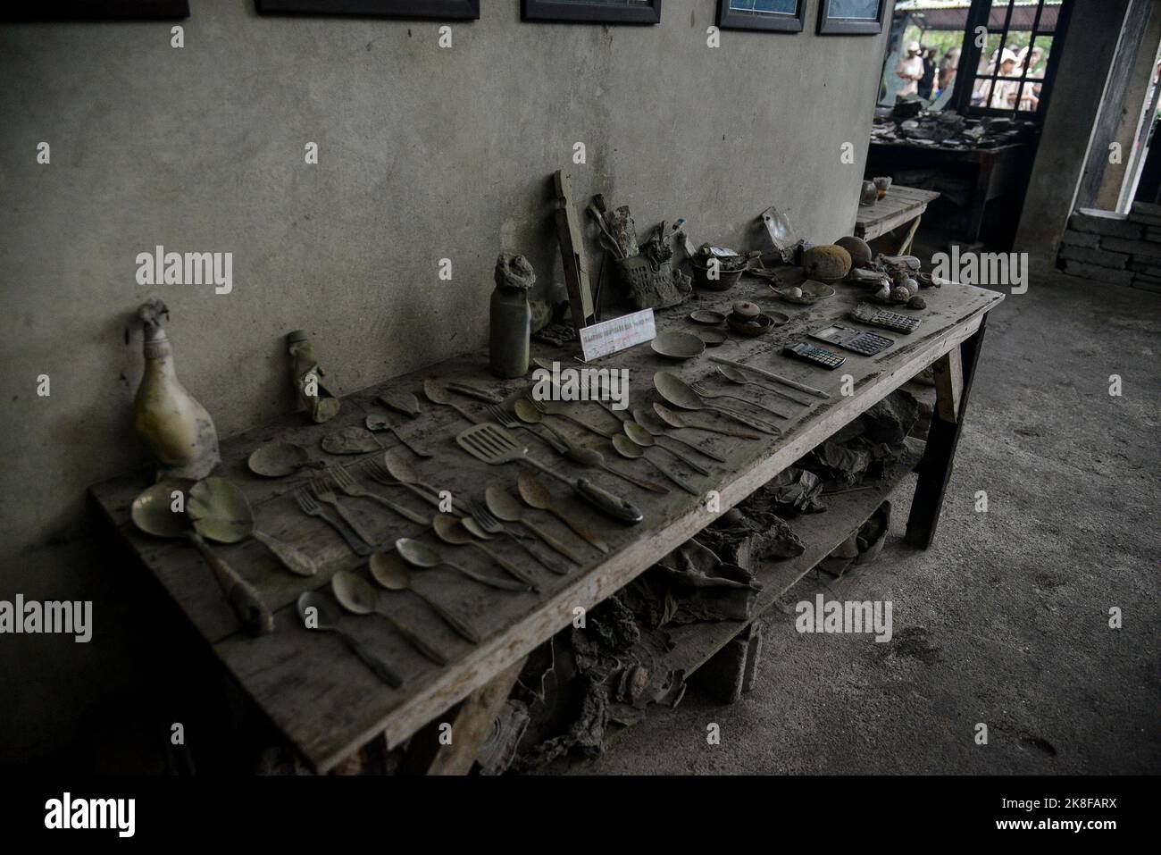Local tourists during visit at the house of memory in the slope of ...