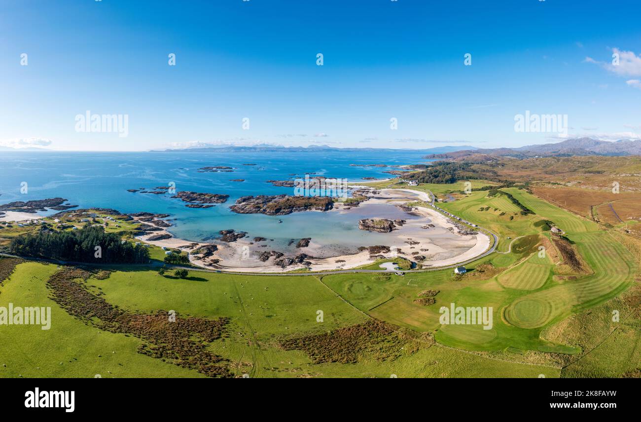 Aerial view of traigh beach hi-res stock photography and images - Alamy