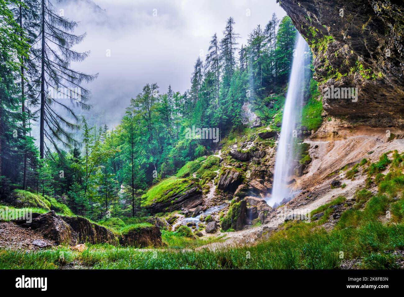 Slovenia, Slap Pericnik waterfall in Vrata Valley Stock Photo - Alamy