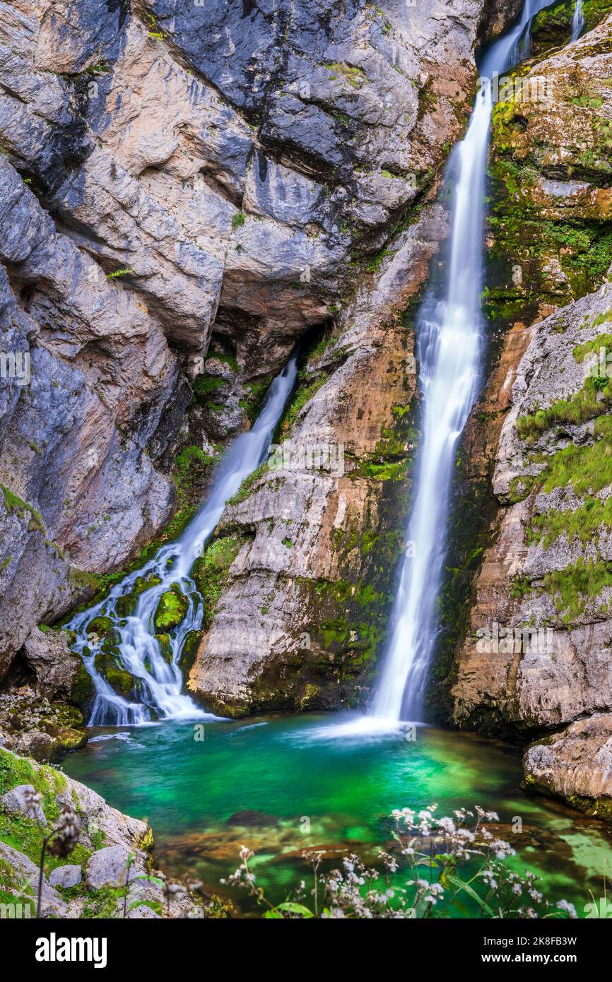 Savica waterfall image hi-res stock photography and images - Alamy