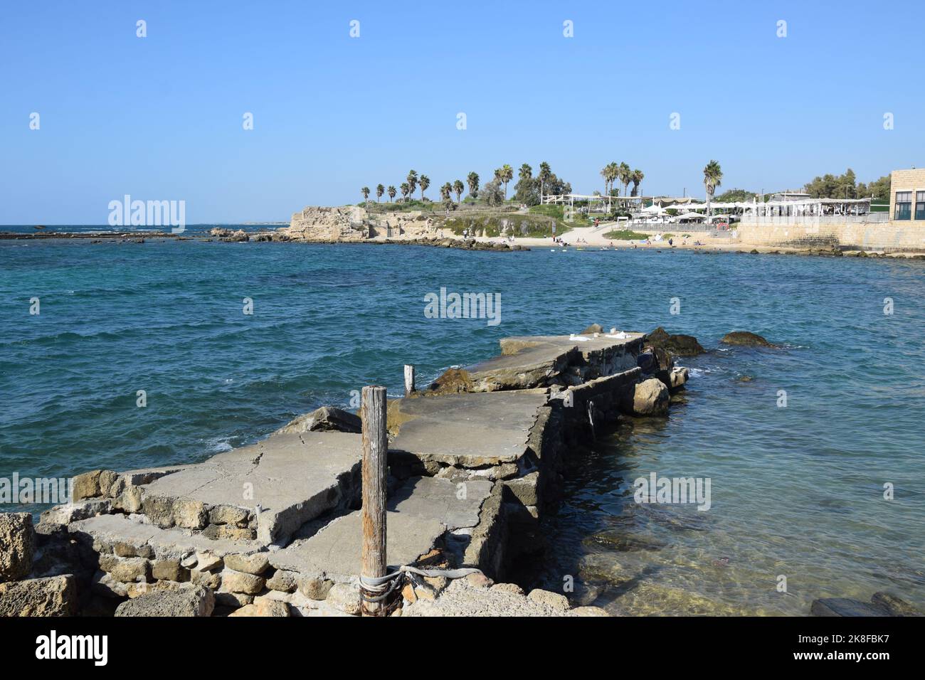 The Harbour - Remains of the fortified medieval city - Caesarea ...