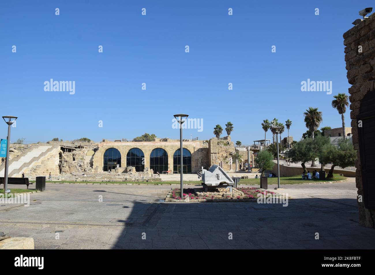 The Temple Platform - Remains of the fortified medieval city - Caesarea ...
