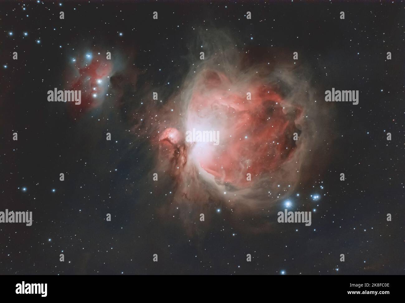 Orion Nebula and Orion constellation Stock Photo - Alamy