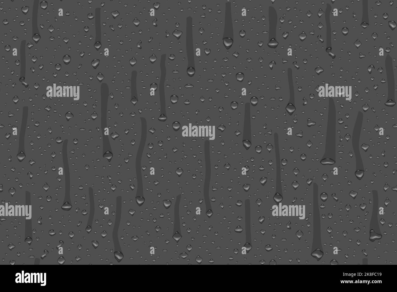 Realistic water drop pattern on dark background Stock Vector Image ...