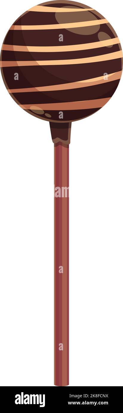 Chocolate candy icon cartoon vector. Cake pop. Sugar stick Stock Vector ...