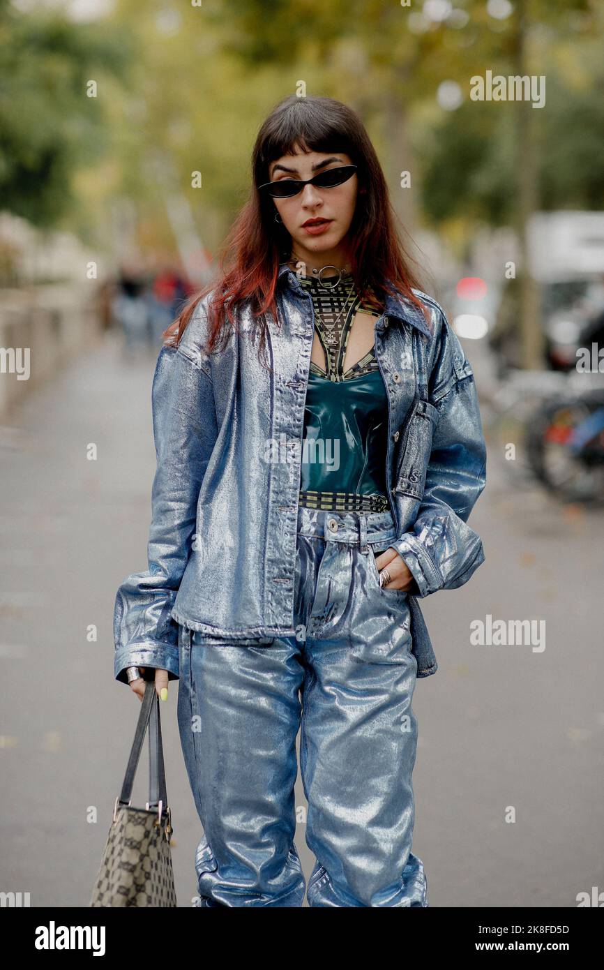 Street style, Barbara Malewicz arriving at Ester Manas Spring Summer ...